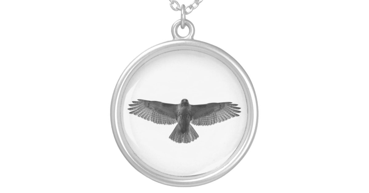 Red-tailed Hawk Necklace | Zazzle