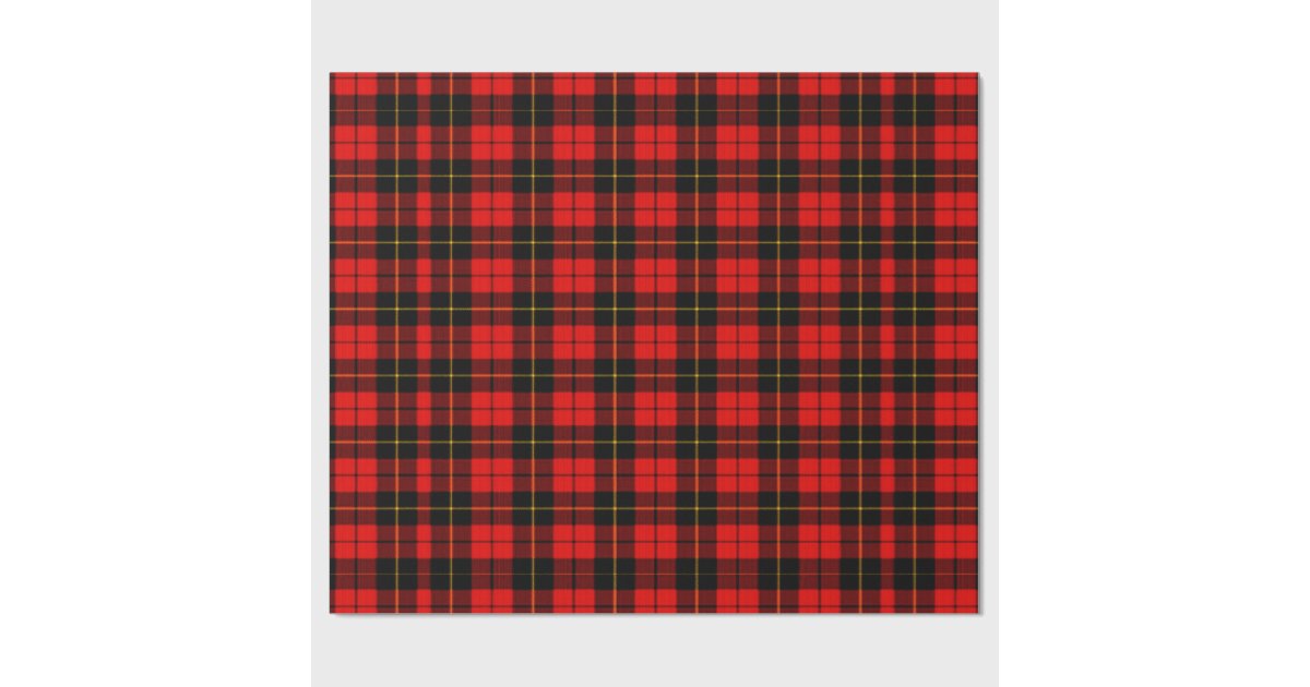 Red Tartan Plaid Gift Wrapping Paper | Zazzle