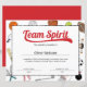 Red Team Spirit Sports Certificate | Zazzle