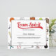 Red Team Spirit Sports Certificate | Zazzle