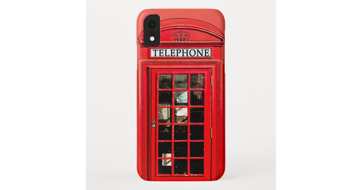 Red Telephone Box - British Design iPhone XR Case | Zazzle