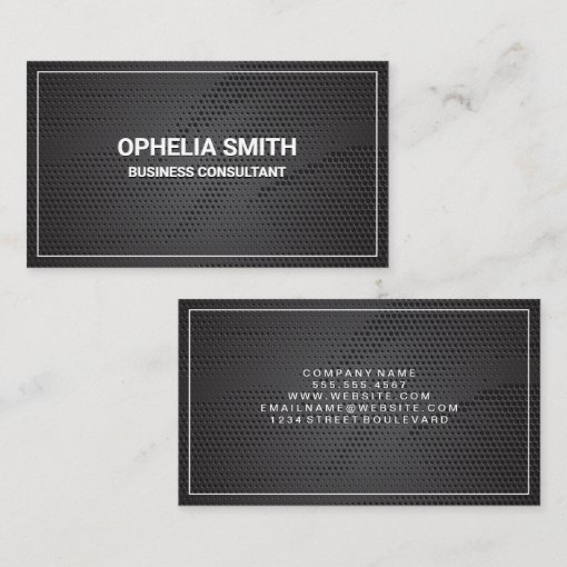 Red Texture | White Border Classic Business Card | Zazzle