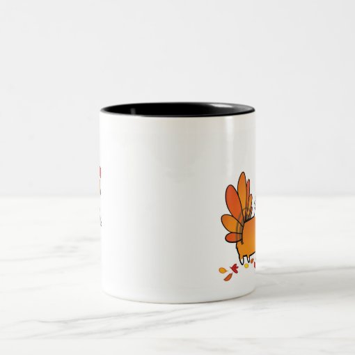 Red Thanksgiving Turkey Corgi Mug | CorgiThings | Zazzle