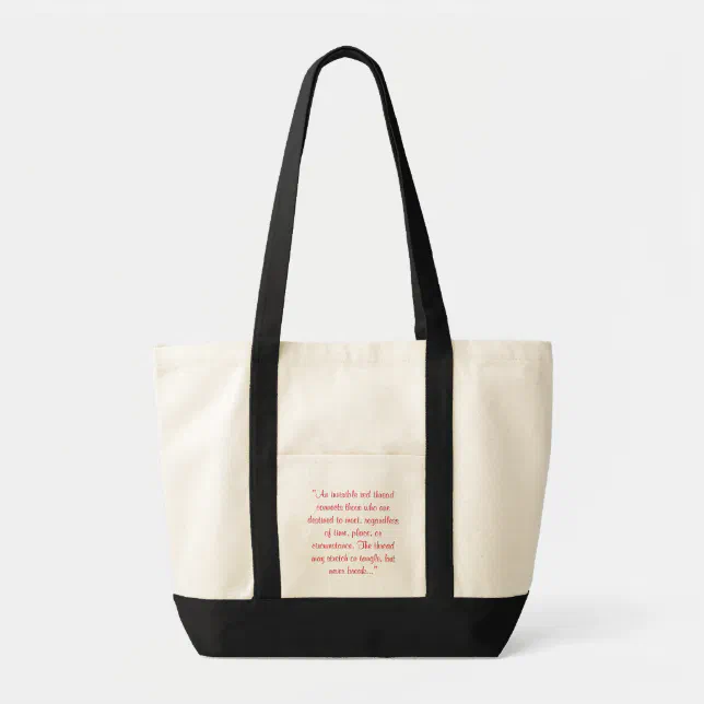 Red Thread Chinese Proverb Adoption Bag | Zazzle