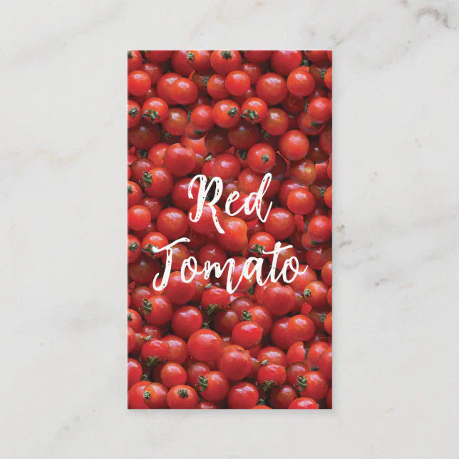 Red Tomato Business Card | Zazzle
