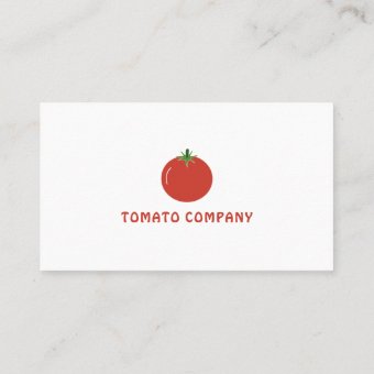 Red Tomato Business Card | Zazzle