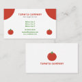 Red Tomato Business Card | Zazzle