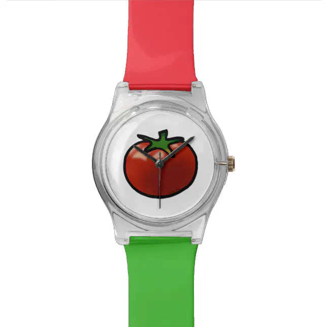 red tomato wrist watch | Zazzle