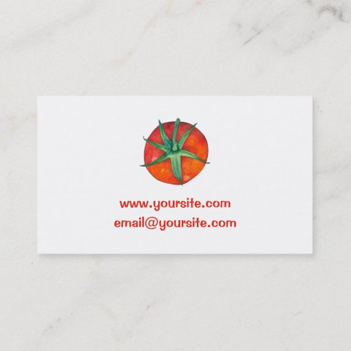 Red Tomatoes Business Card | Zazzle