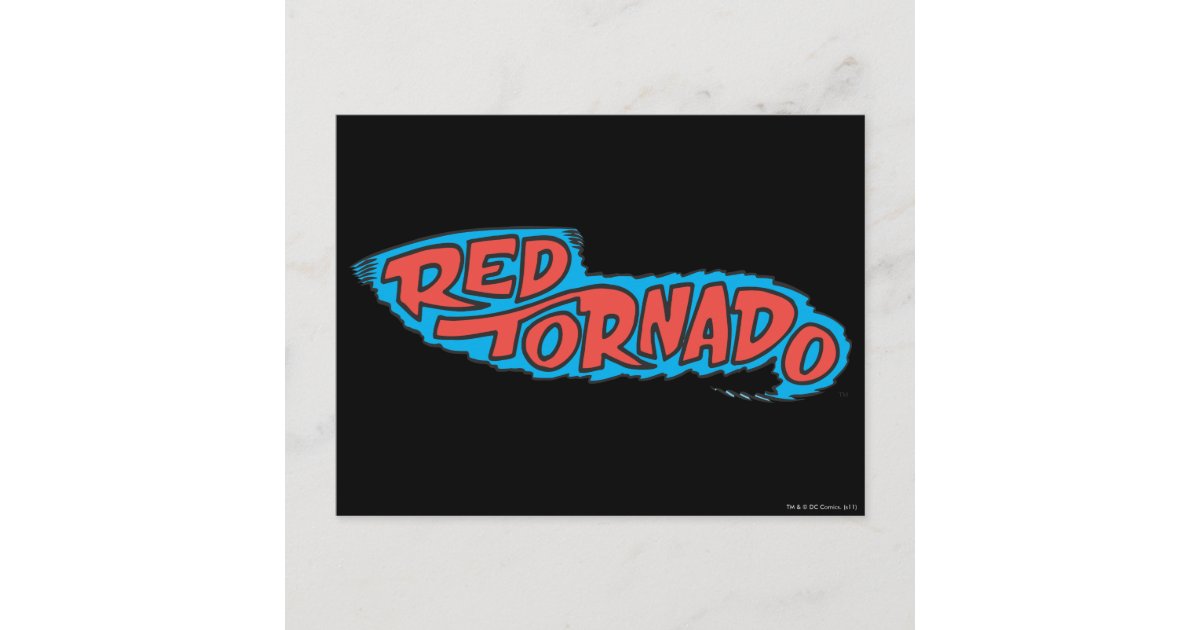 Red Tornado Logo Postcard | Zazzle