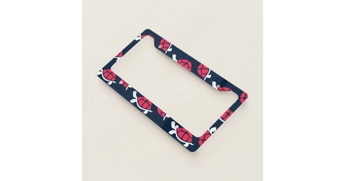 Red Tortoise License Plate Frame | Zazzle