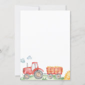 Red Tractor Farm Birthday Party Invitation | Zazzle