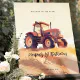 Red Tractor Kids Birthday Farm Welcome Sign | Zazzle