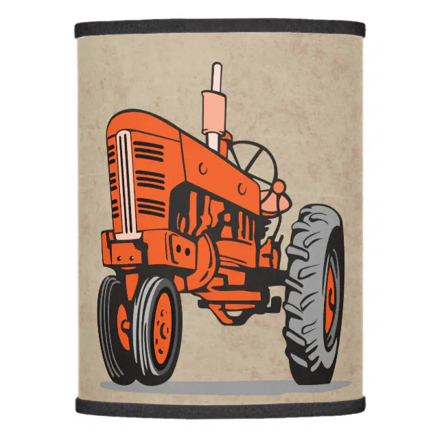RED TRACTOR LAMP SHADE | Zazzle