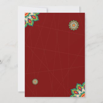 Red Traditional Indian Wedding Invitation Card | Zazzle