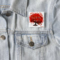 Red Tree Wedding Button | Zazzle