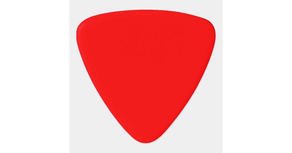 Red Triangle Guitar Pick | Zazzle