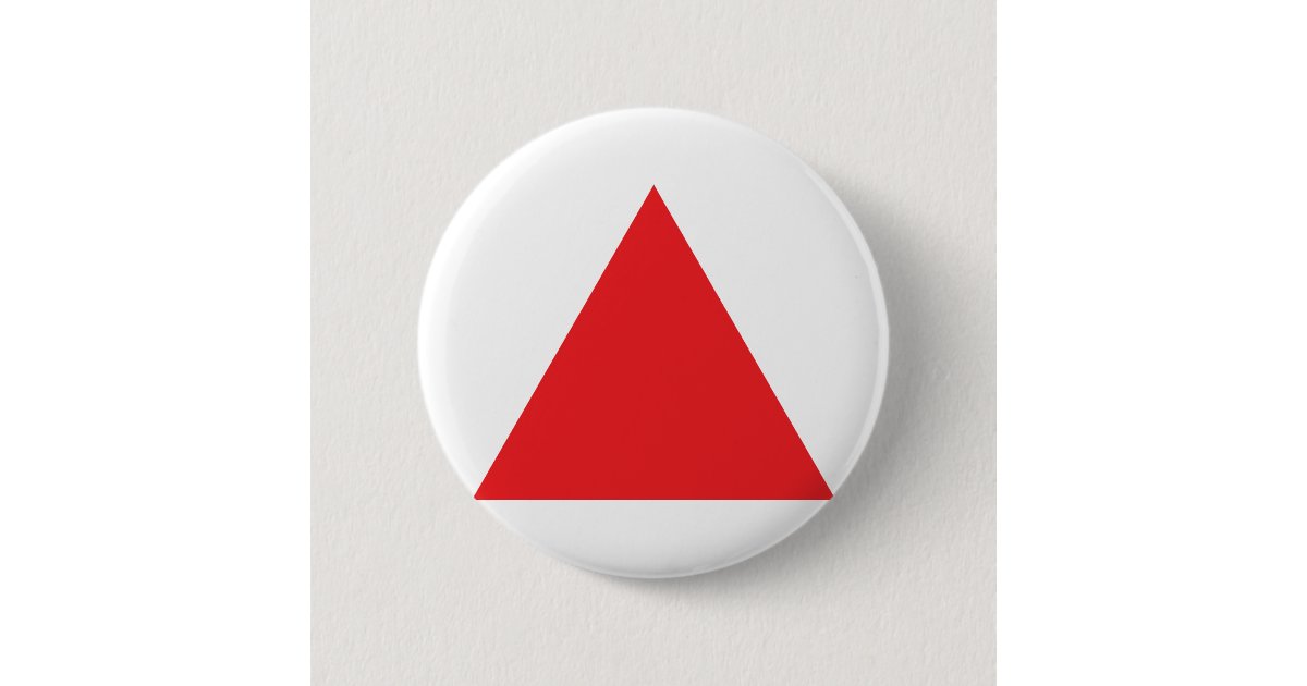 red triangle icon button | Zazzle
