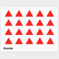Red Triangle Sticker | Zazzle