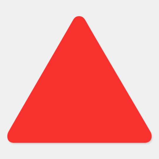 Red Triangle Sticker | Zazzle.com