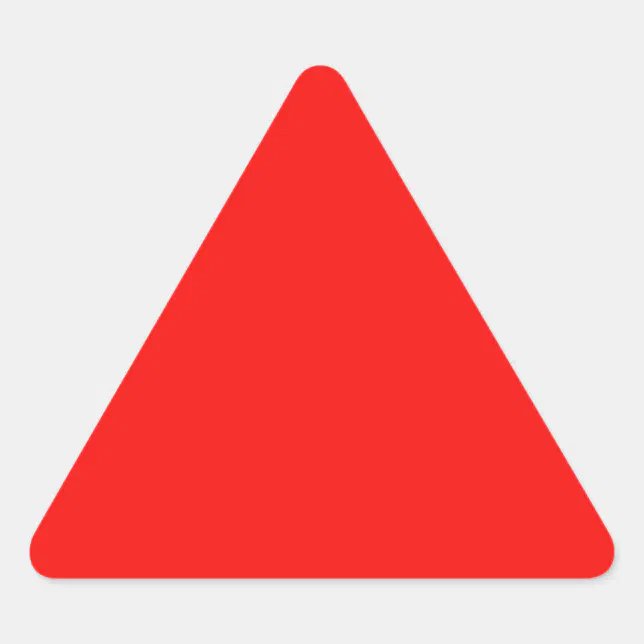 Red Triangle Sticker | Zazzle