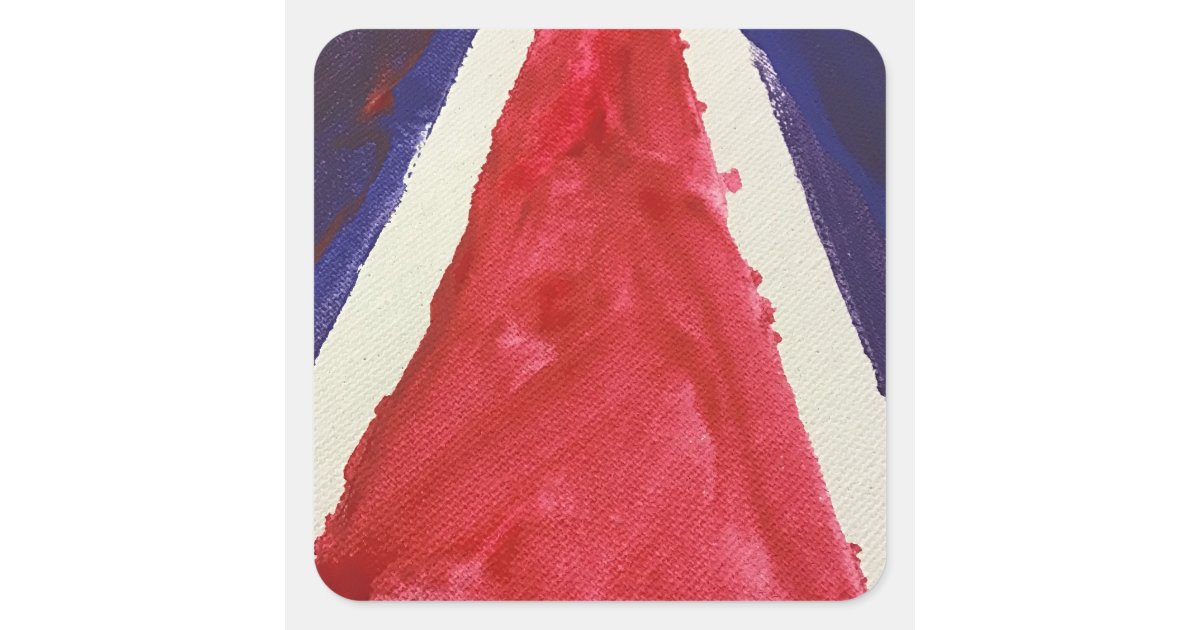 Red Triangle stickers | Zazzle