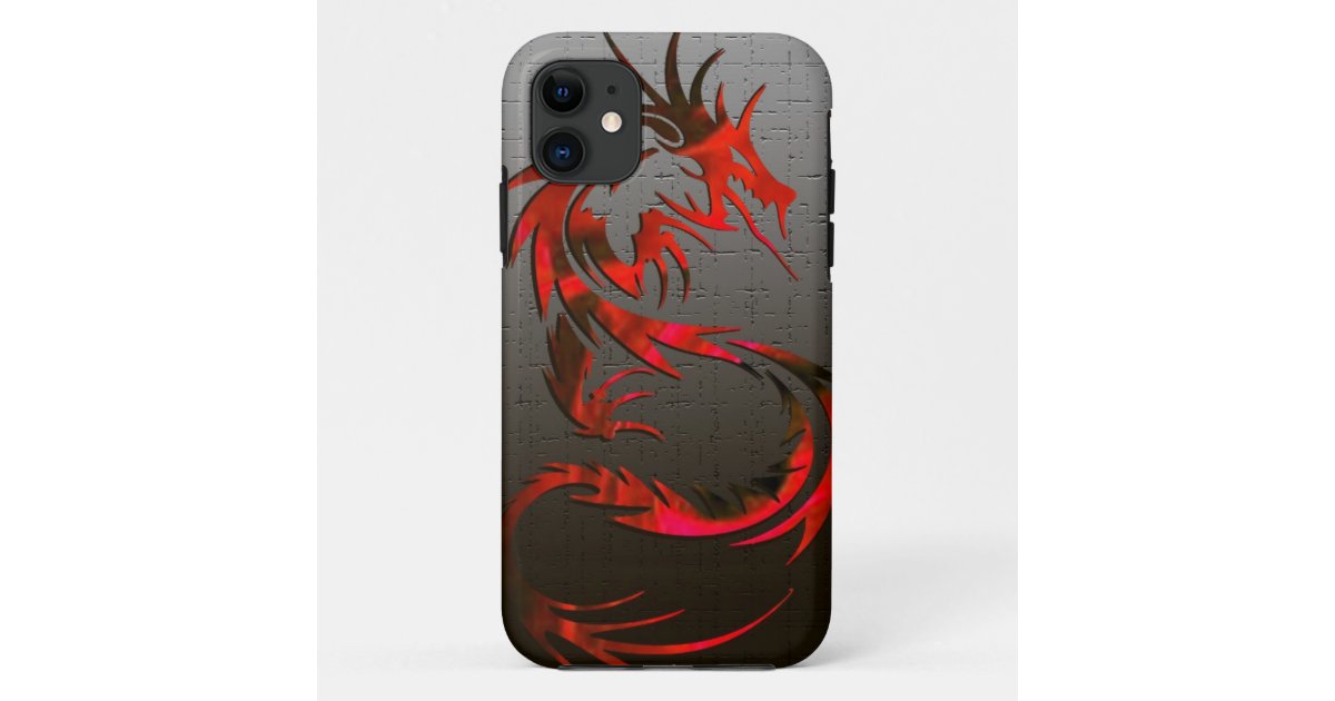 red tribal dragon phone case | Zazzle
