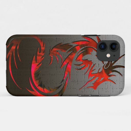 red tribal dragon phone case | Zazzle