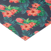 Red Tropical Floral on Navy Tissue Paper | Zazzle