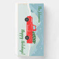 Red Truck Christmas Tree Personalized Holiday Sign | Zazzle