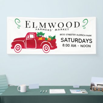 Red Truck | Farmers Market Signs | Zazzle