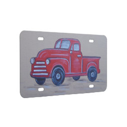 Red Truck License Plate | Zazzle