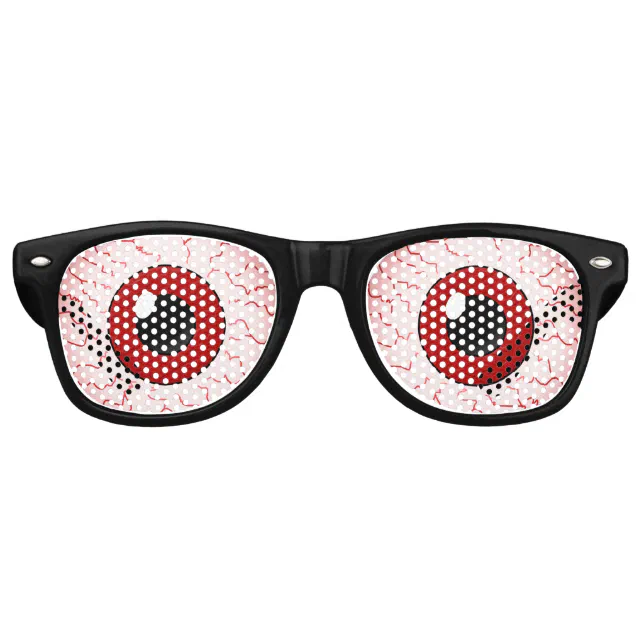 Red Veins Vampire Eyes Halloween Party Costume Retro Sunglasses | Zazzle
