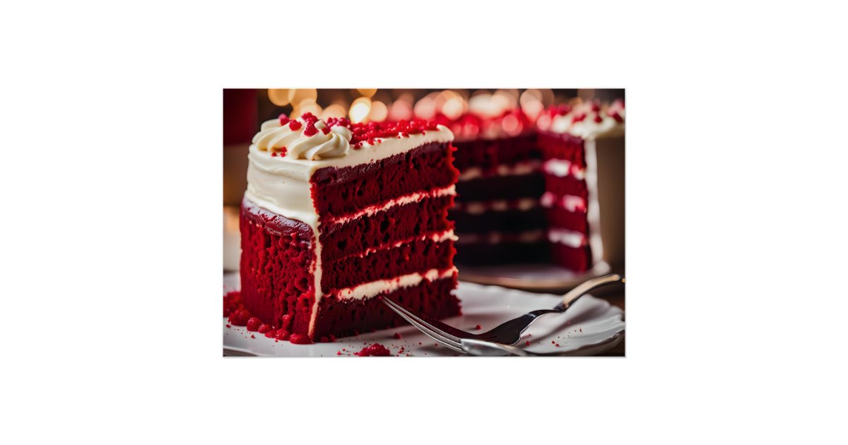 Red Velvet Cake Poster | Zazzle