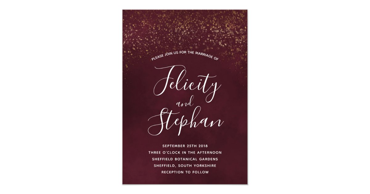 Red Velvet Wedding Invitations | Zazzle.com