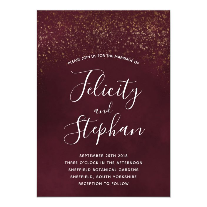 Red Velvet Wedding Invitations | Zazzle.com