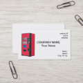 red vending machine business card | Zazzle