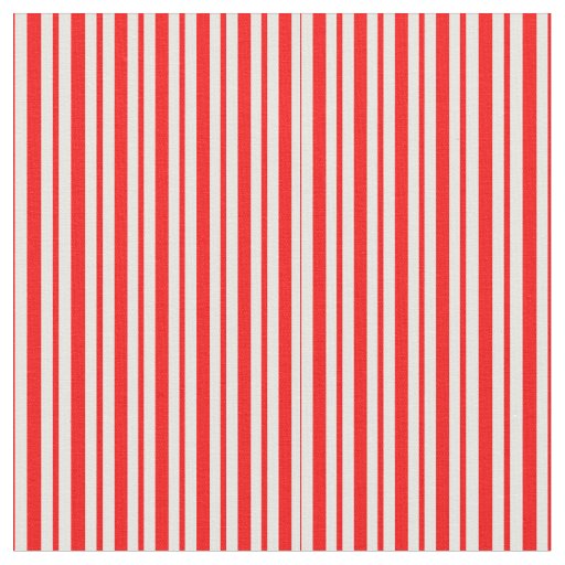 Red Vertical Stripes Pattern Fabric | Zazzle