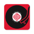 Red Vinyl LP | Music QR Code Square Business Card | Zazzle