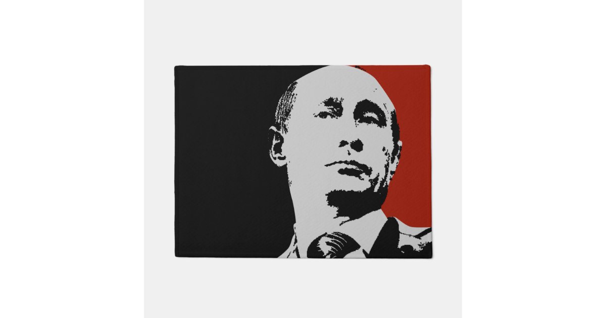 Red Vladimir Putin Doormat | Zazzle
