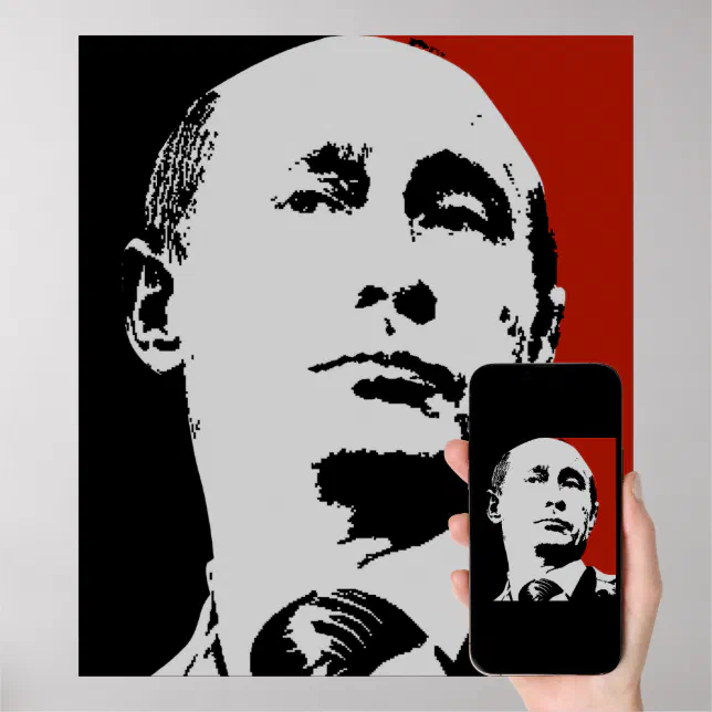 Red Vladimir Putin Poster | Zazzle