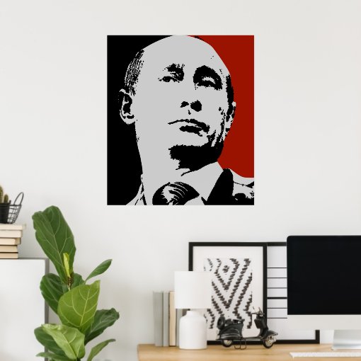 Red Vladimir Putin Poster | Zazzle