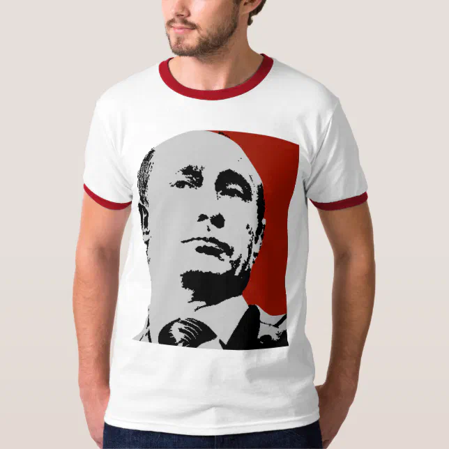 Red Vladimir Putin T-Shirt | Zazzle