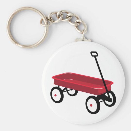 Red Wagon Keychain | Zazzle.com