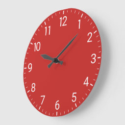 Red Wall Clock | Zazzle