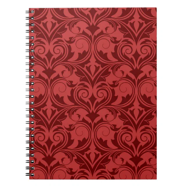 Red Wallpaper Notebook | Zazzle