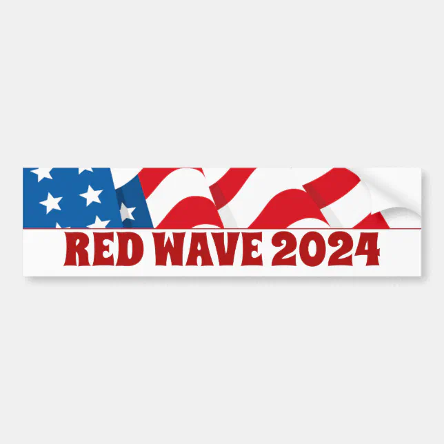 RED WAVE 2020 VOTE REPUBLICAN BUMPER STICKER | Zazzle