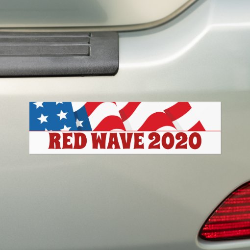 RED WAVE 2020 VOTE REPUBLICAN BUMPER STICKER | Zazzle