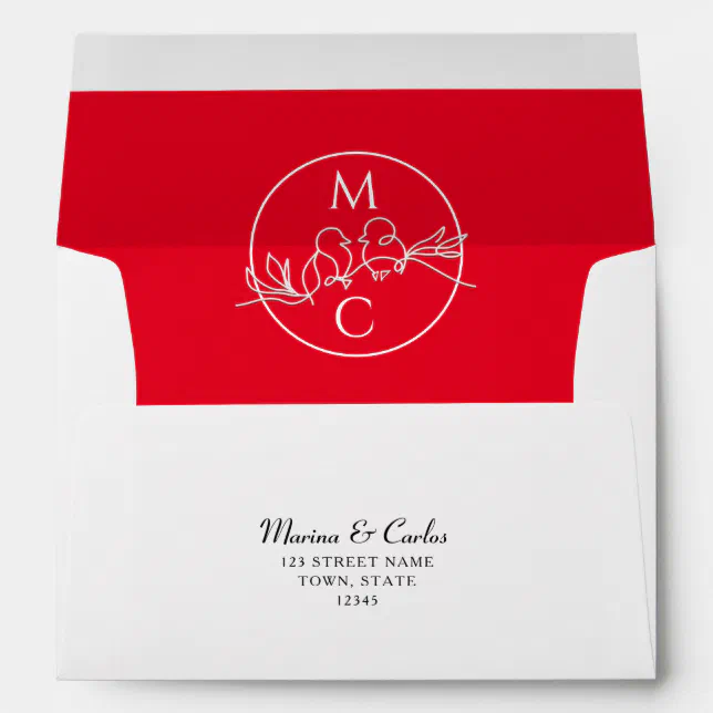 Red Wedding Envelope | Zazzle