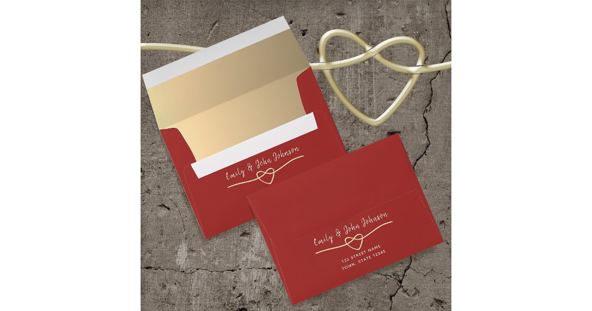 Red Wedding Envelope | Zazzle